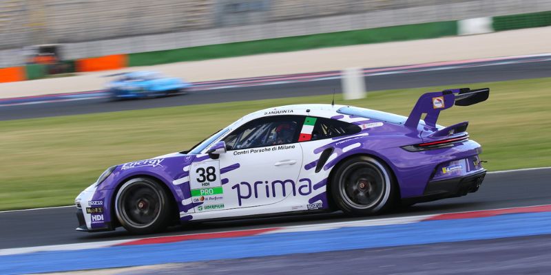 Primo "spot F.1" di Iaquinta nella Porsche Supercup 2024 a Imola
